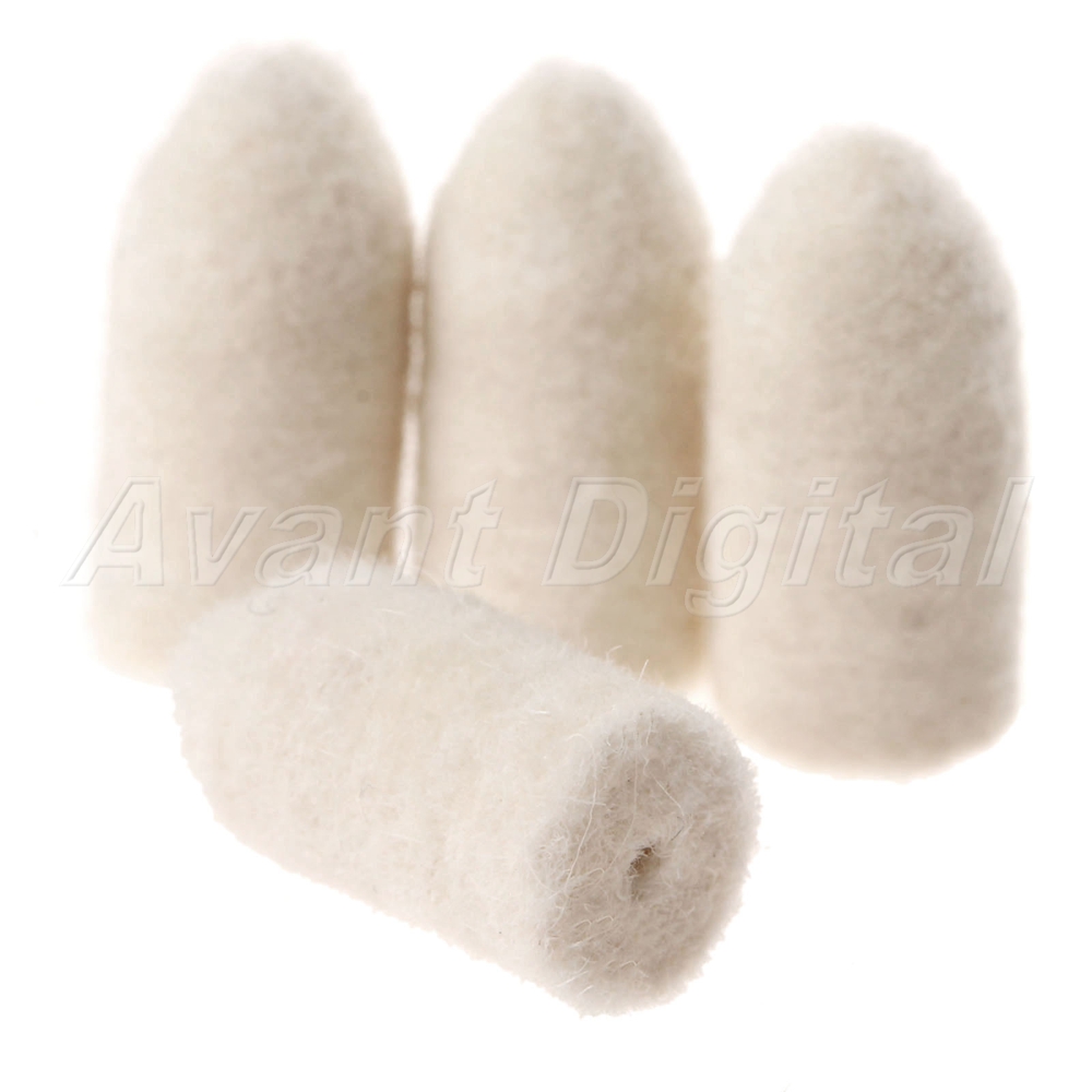 76Pcs Soft Felt Wool Buffing Polish Wheel Pads Burr Shank Rotary Tool ...