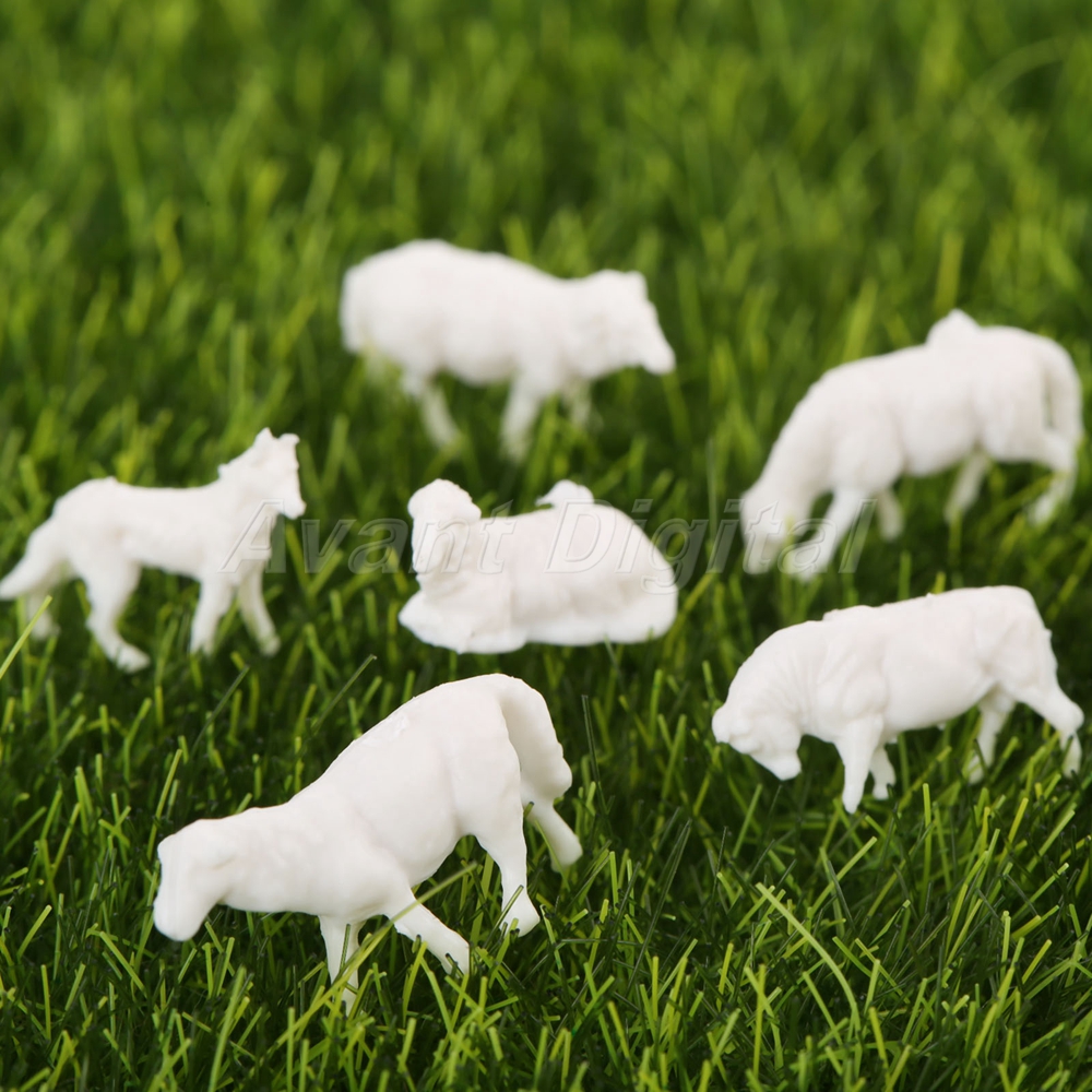 30pcs Set Plastic Sheep Goat Animals Farm Yard Model Kids Favor Toys 1: ...